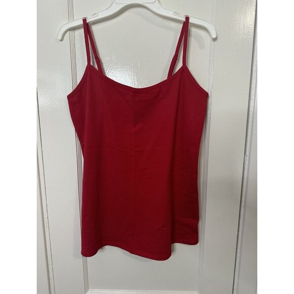 Lane Bryant | Tops | Lane Bryant Red Essential Cotton Cami Tank Top ...